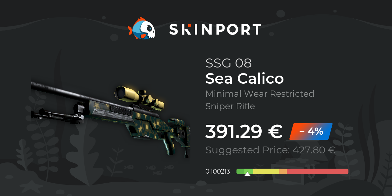 SSG 08 | Sea Calico (Minimal Wear) - Counter-Strike 2 - Skinport