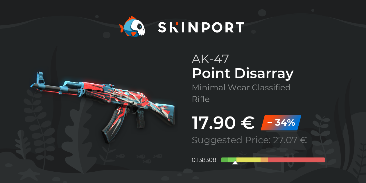 AK-47 | Point Disarray (Minimal Wear) - Counter-Strike 2 - Skinport