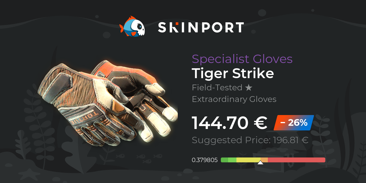 Specialist Gloves | Tiger Strike (Field-Tested) - Counter-Strike 2 ...