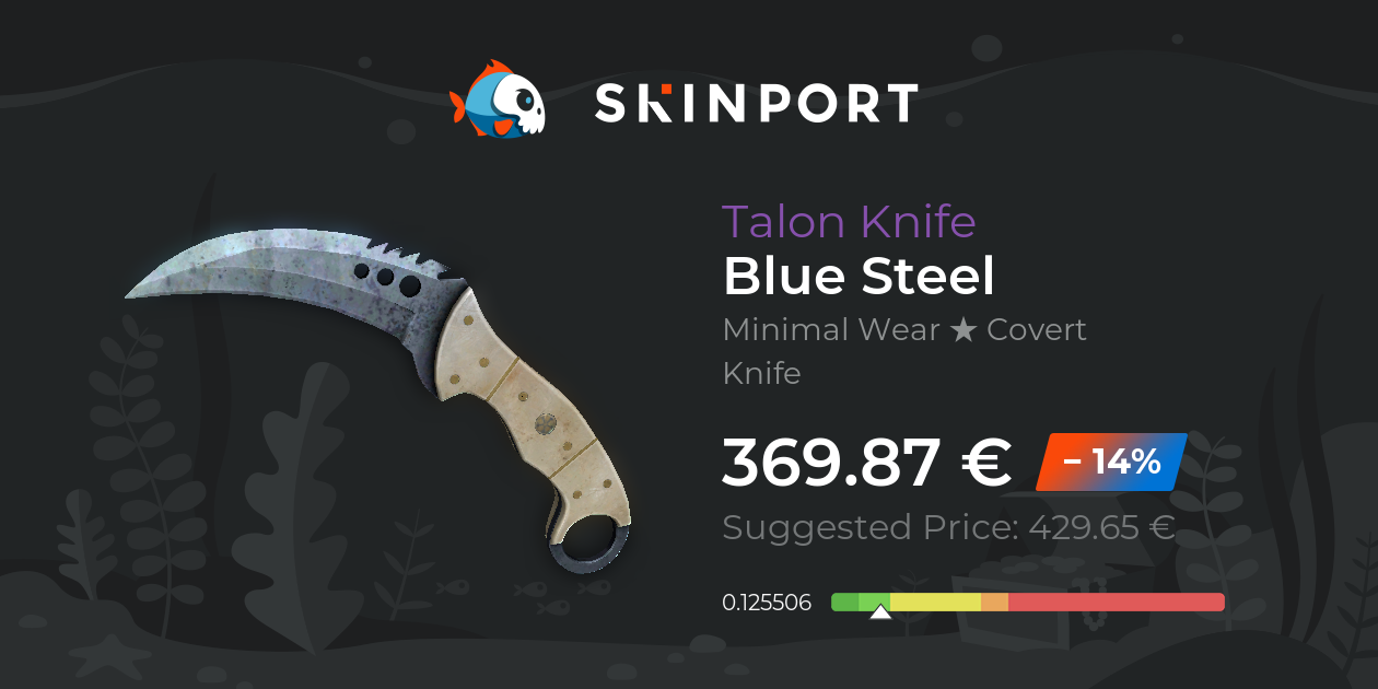 Talon-Messer (★) | Blauer Stahl (Minimale Gebrauchsspuren) - Counter ...