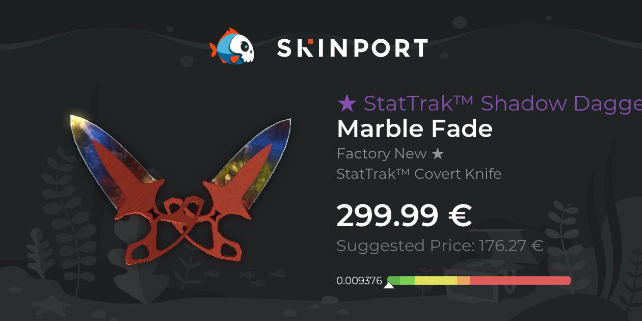 StatTrak™ Shadow Daggers | Marble Fade (Factory New) - Counter-Strike 2 ...