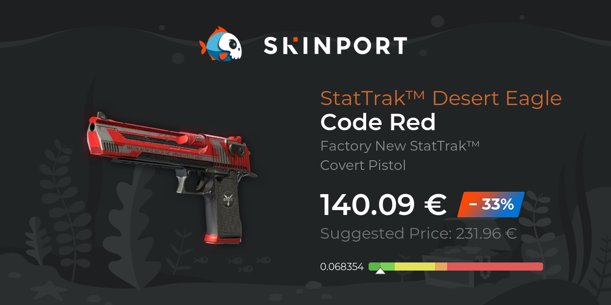 StatTrak™ Desert Eagle | Code Red (Factory New) - Counter-Strike 2 ...