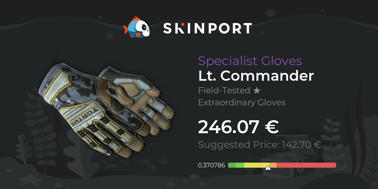 Specialist Gloves | Lt. Commander (Field-Tested) - CS:GO - Skinport