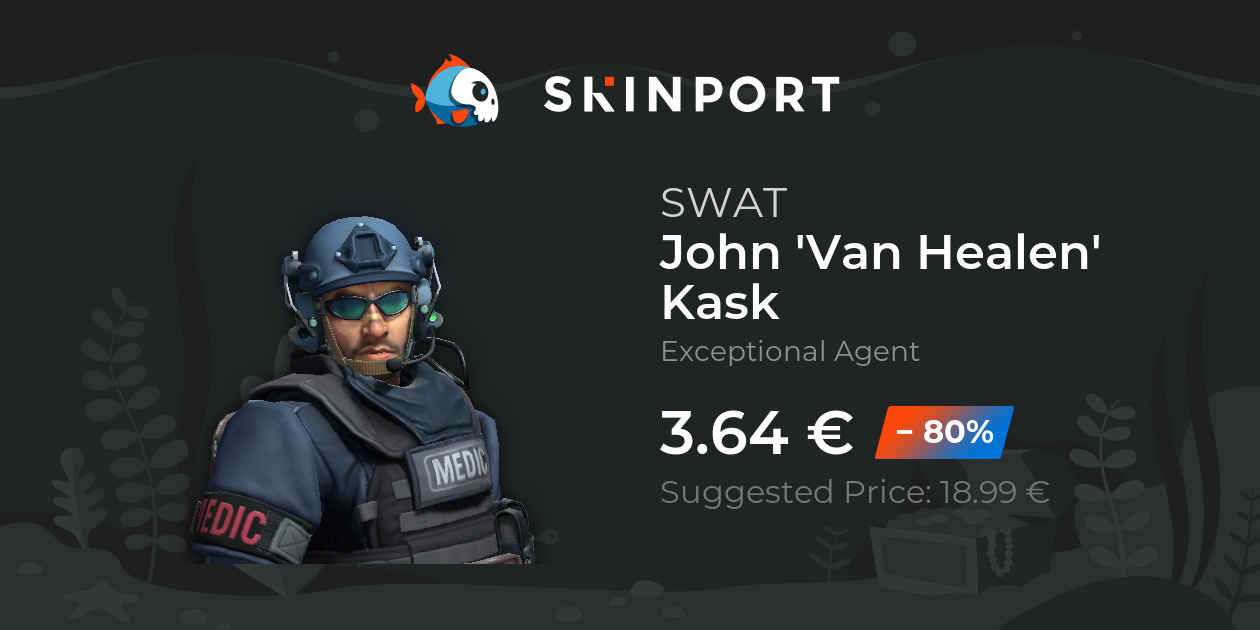 John 'Van Healen' Kask | SWAT - CS2 - Skinport