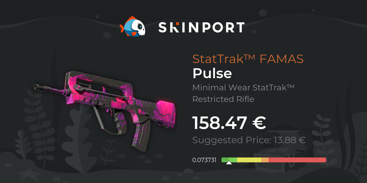 StatTrak™ FAMAS | Pulse (Minimal Wear) - Counter-Strike 2 - Skinport