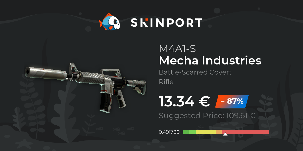 M4A1-S | Mecha Industries (Battle-Scarred) - Counter-Strike 2 - Skinport