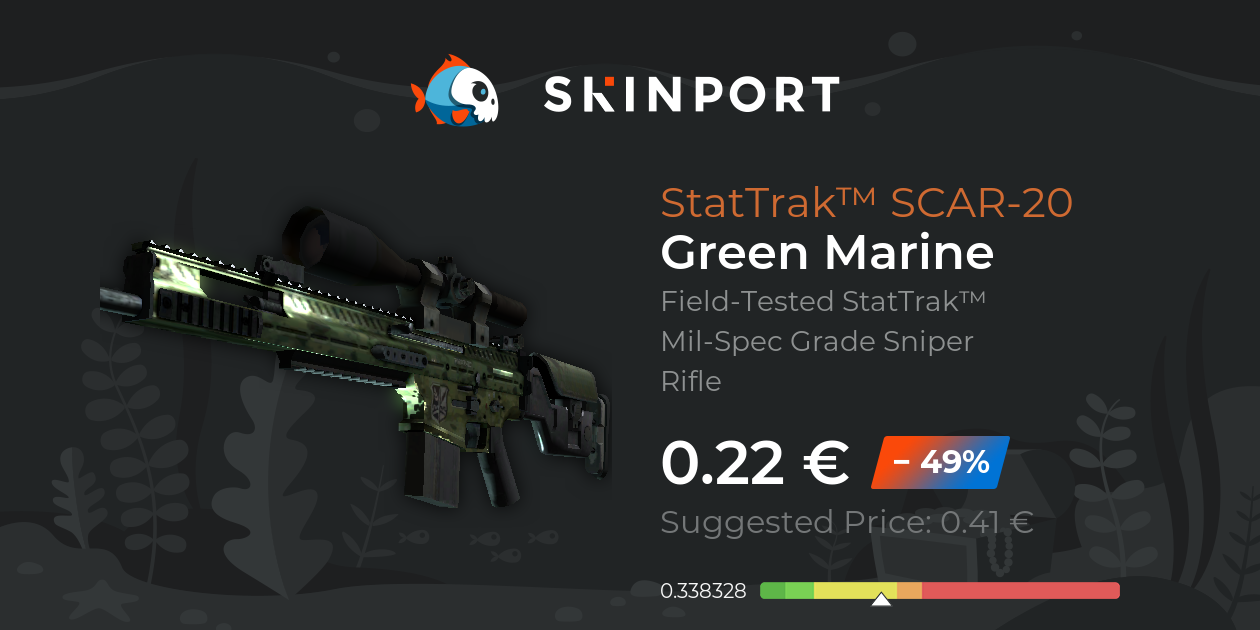 StatTrak™ SCAR-20 | Green Marine (Field-Tested) - Counter-Strike 2 ...