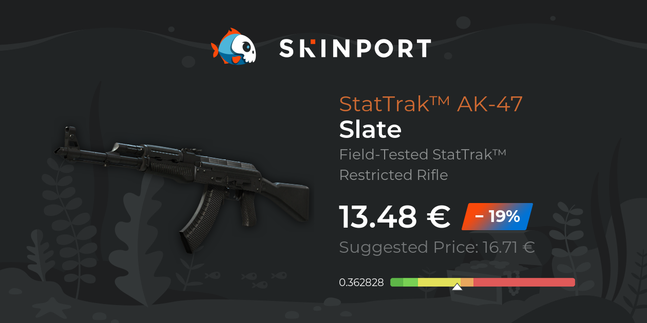 StatTrak™ AK-47 | Slate (Field-Tested) - Counter-Strike 2 - Skinport
