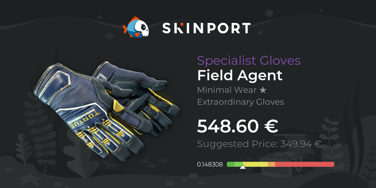 Specialist Gloves | Field Agent (Minimal Wear) - Counter-Strike 2 ...