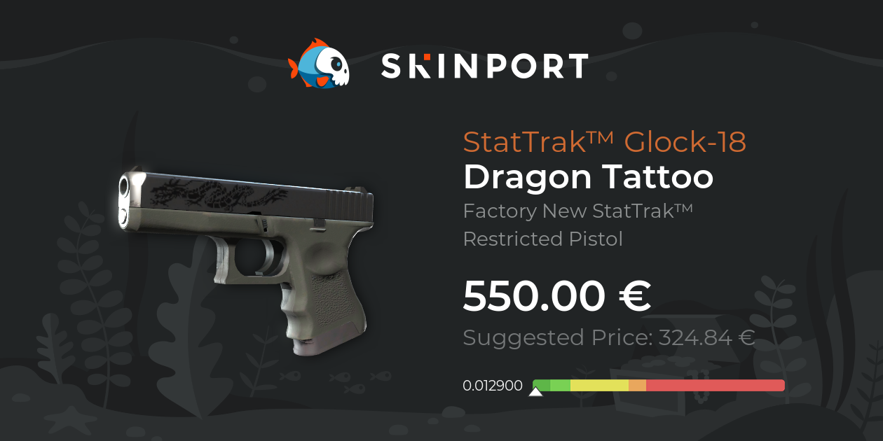 StatTrak™ Glock-18 | Dragon Tattoo (Factory New) - Counter-Strike 2 ...