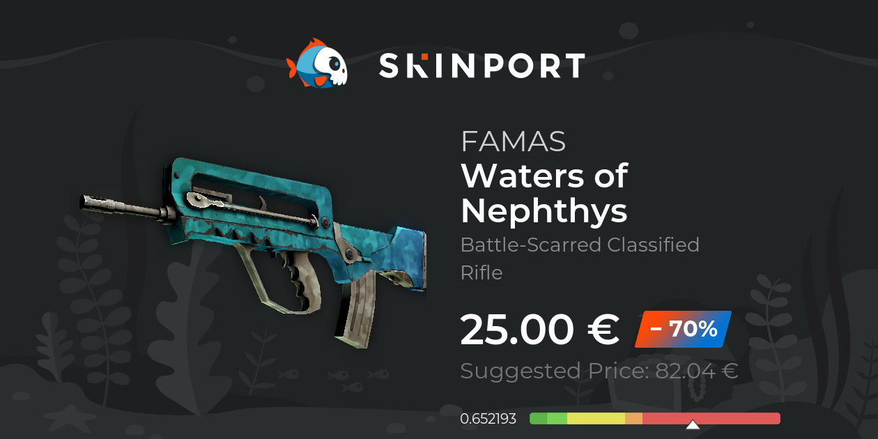 FAMAS | Waters of Nephthys (Battle-Scarred) - CS2 - Skinport
