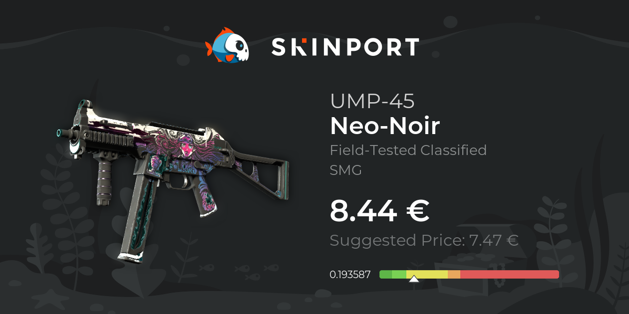 UMP-45 | Neo-Noir (Field-Tested) - Counter-Strike 2 - Skinport