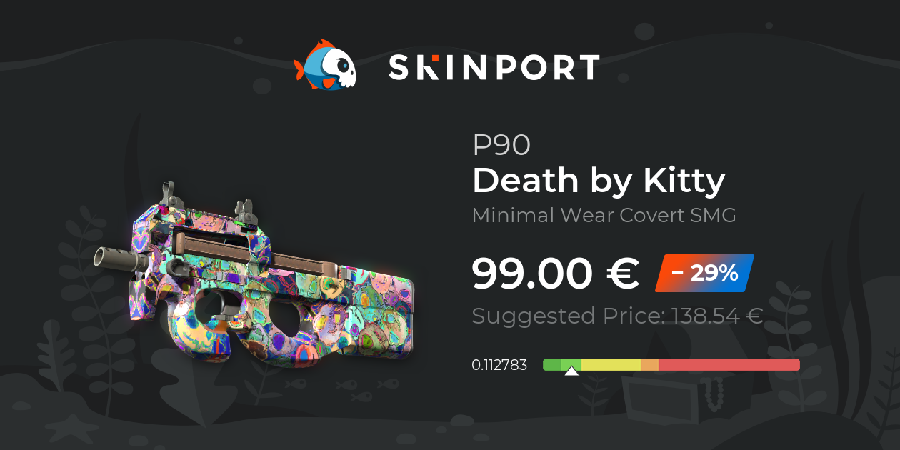 P90 | Death by Kitty (Minimal Wear) - Counter-Strike 2 - Skinport