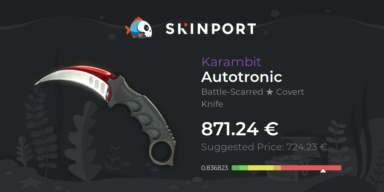 Karambit | Autotronic (Battle-Scarred) - Counter-Strike 2 - Skinport