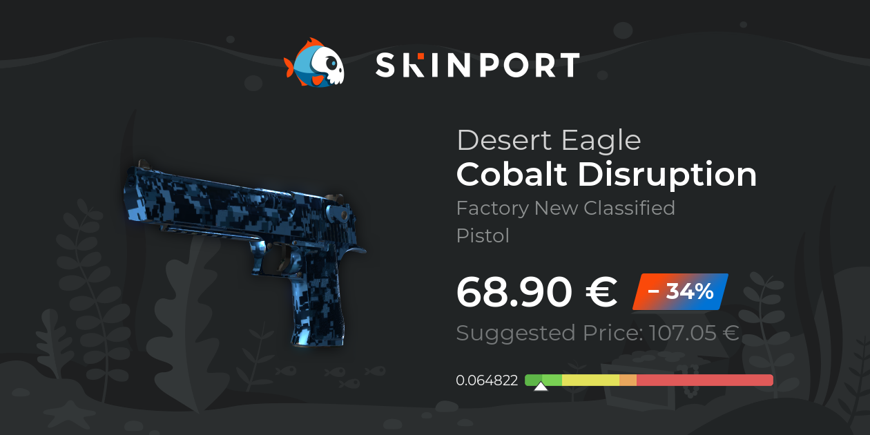 Desert Eagle | Cobalt Disruption (Factory New) - Counter-Strike 2 ...