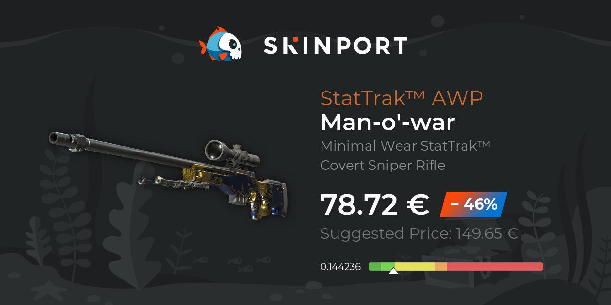 StatTrak™ AWP | Man-o'-war (Minimal Wear) - Counter-Strike 2 - Skinport