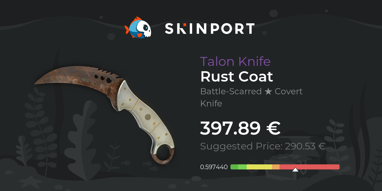 Talon Knife | Rust Coat (Battle-Scarred) - Counter-Strike 2 - Skinport