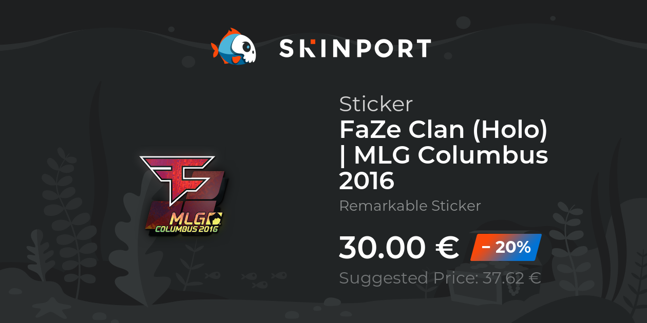 Sticker | FaZe Clan (Holo) | MLG Columbus 2016 - Counter-Strike 2 ...