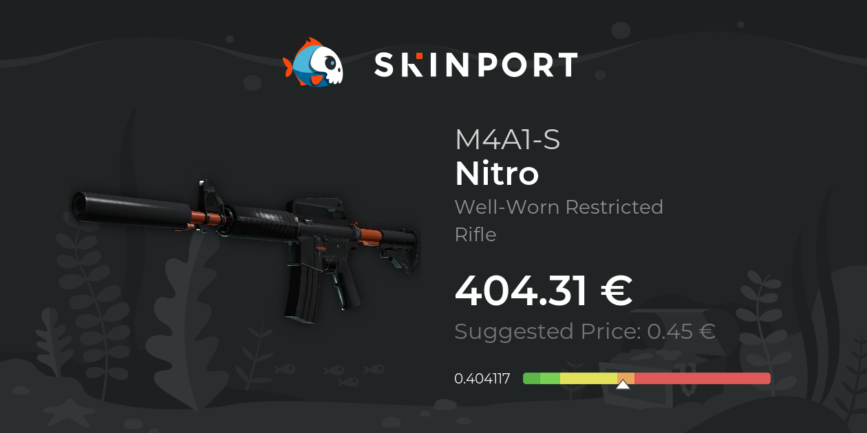 M4A1-S | Nitro (Well-Worn) - CS2 - Skinport