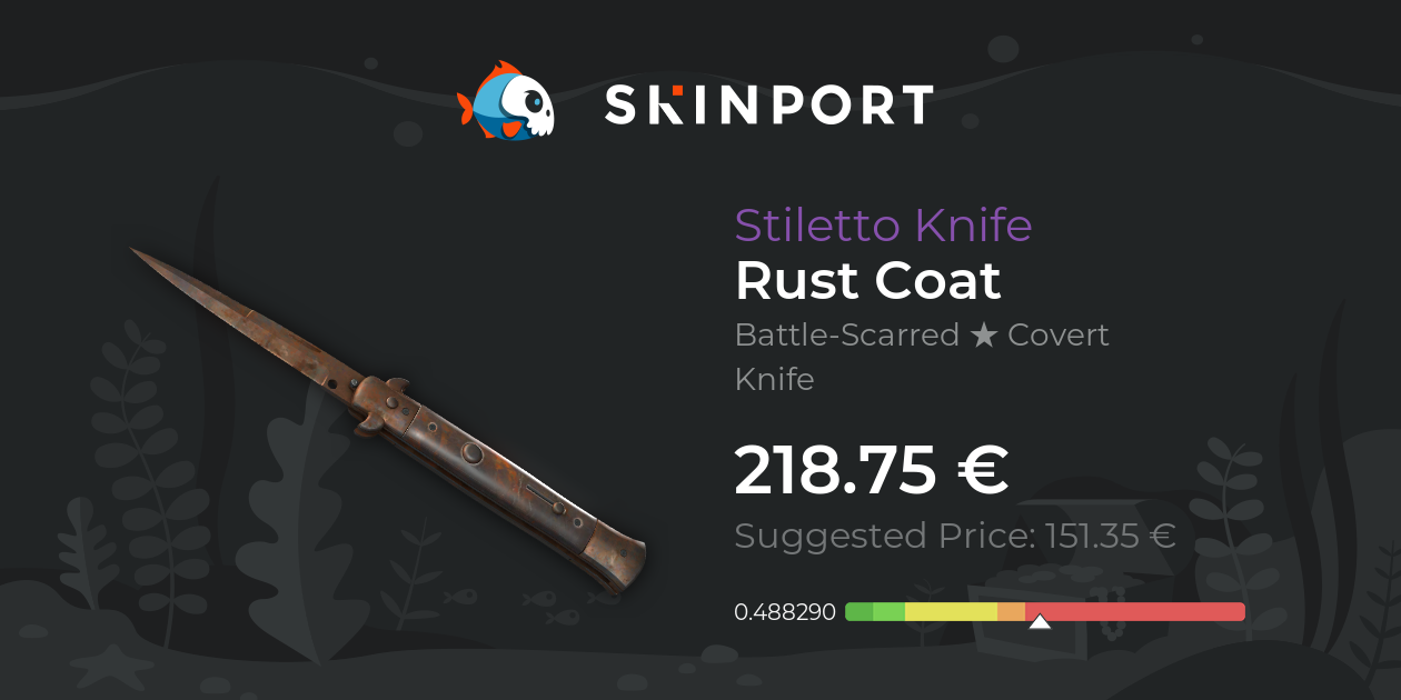 Stiletto Knife | Rust Coat (Battle-Scarred) - Counter-Strike 2 - Skinport