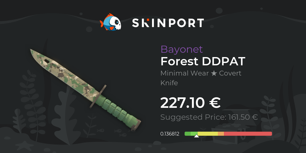 Bayonet | Forest DDPAT (Minimal Wear) - Counter-Strike 2 - Skinport