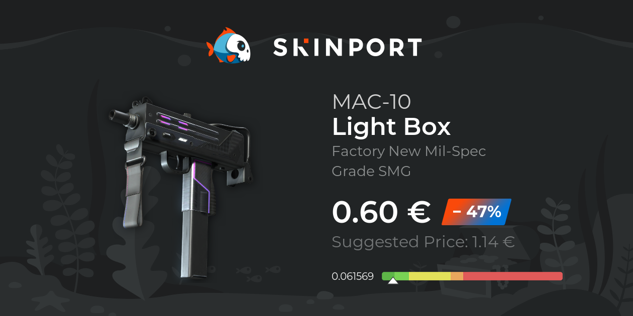 MAC-10 | Light Box (Factory New) - Counter-Strike 2 - Skinport