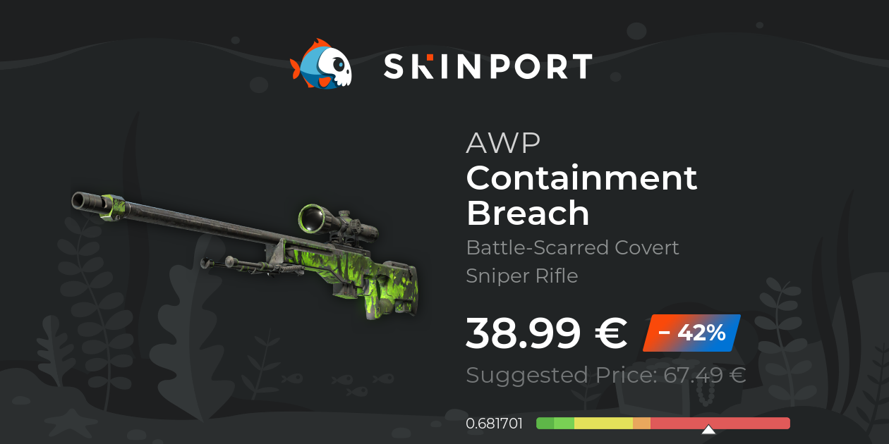 AWP | Containment Breach (Battle-Scarred) - Counter-Strike 2 - Skinport