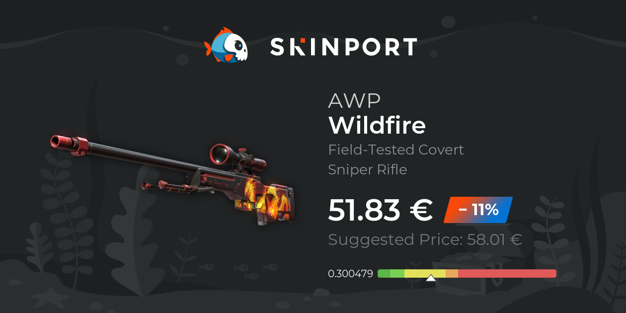 AWP | Wildfire (Field-Tested) - Counter-Strike 2 - Skinport
