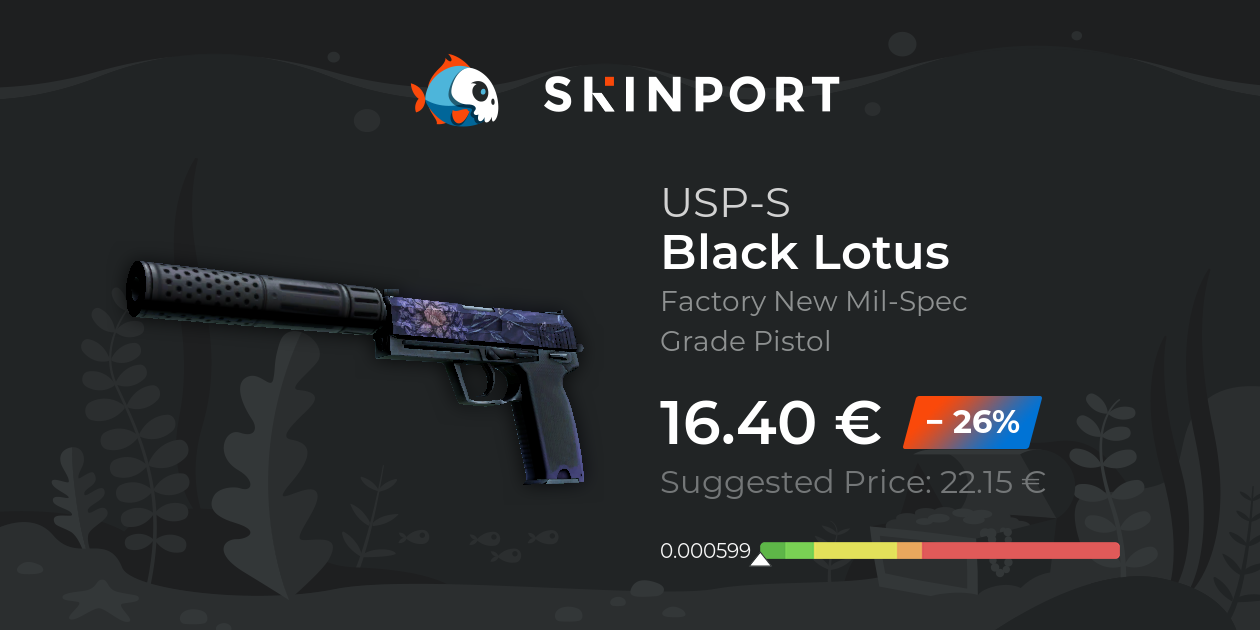 USP-S | Loto negro (Recién fabricado) - CS:GO - Skinport