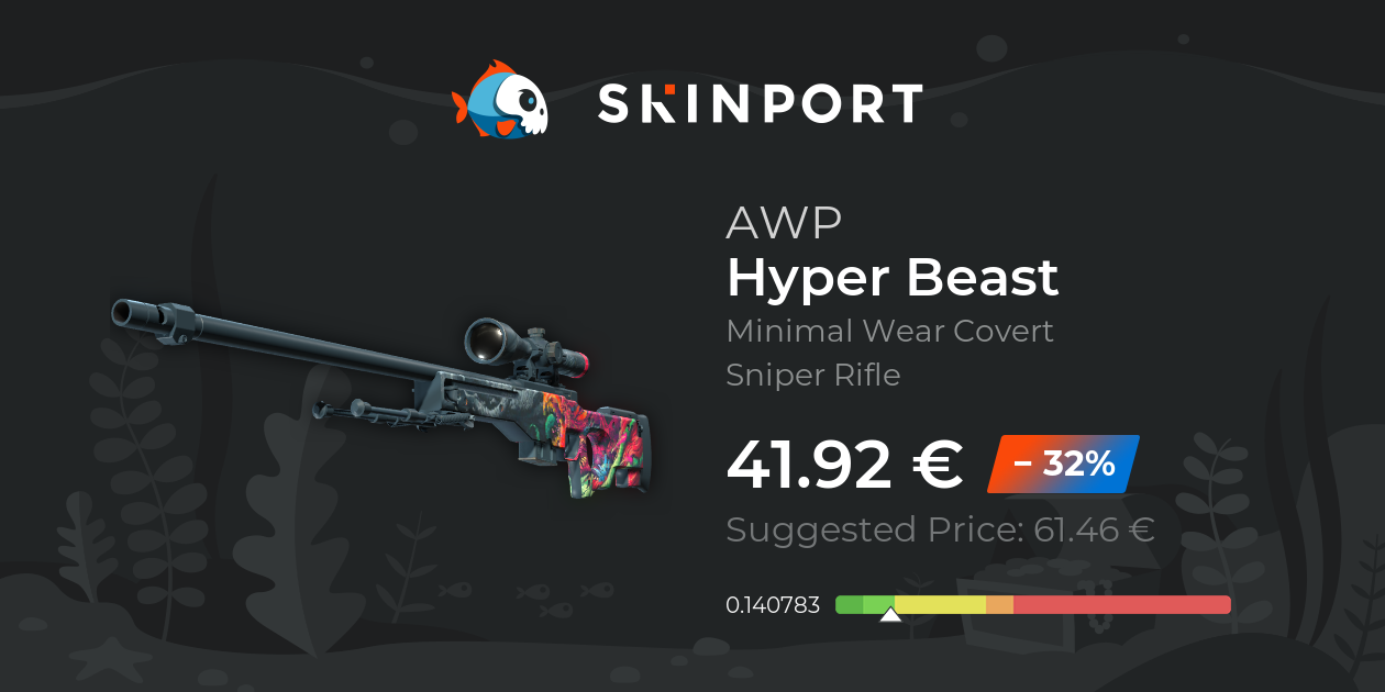 AWP | Hyper Beast (Minimal Wear) - Counter-Strike 2 - Skinport
