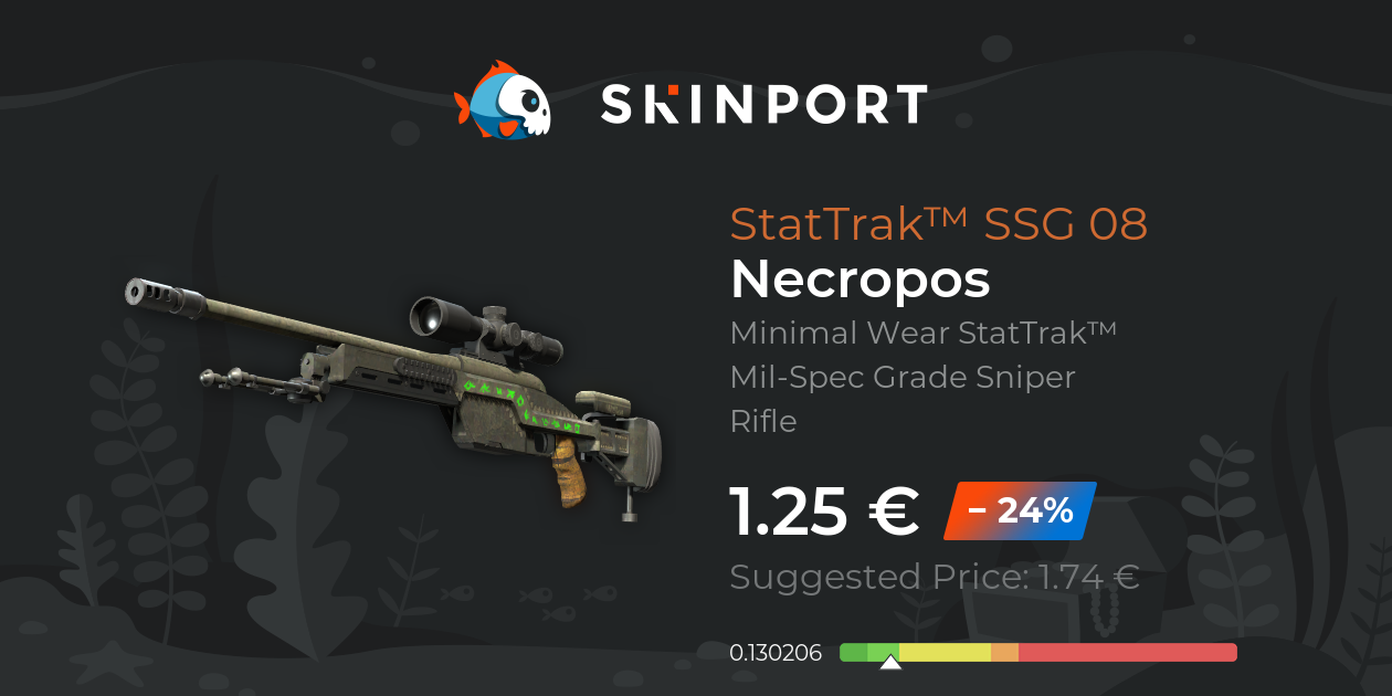 StatTrak™ SSG 08 | Necropos (Minimal Wear) - Counter-Strike 2 - Skinport