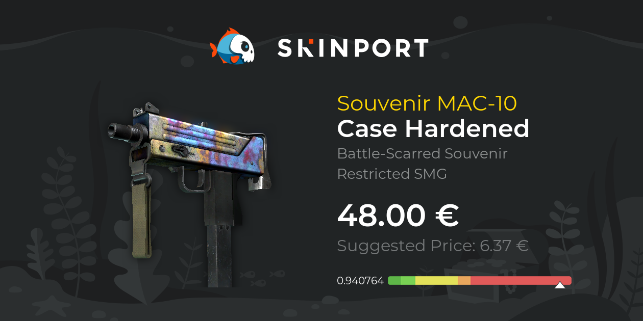 Souvenir MAC-10 | Case Hardened (Battle-Scarred) - CS:GO - Skinport