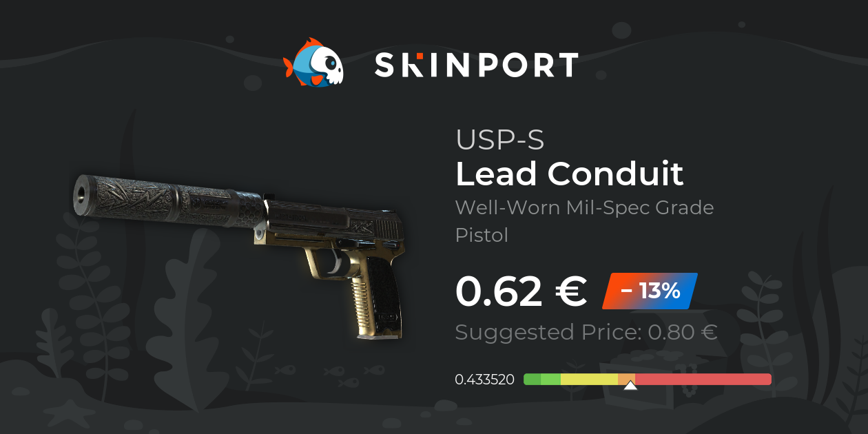 USP-S | Lead Conduit (Well-Worn) - Counter-Strike 2 - Skinport