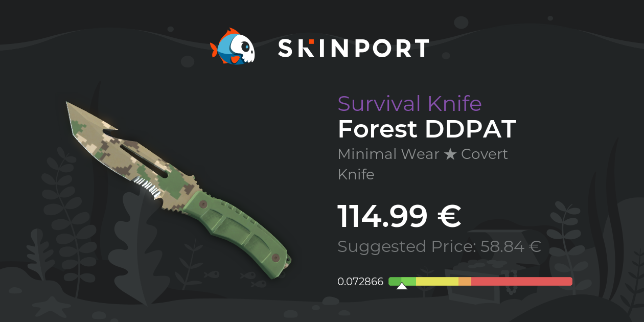 Survival Knife | Forest DDPAT (Minimal Wear) - Counter-Strike 2 - Skinport