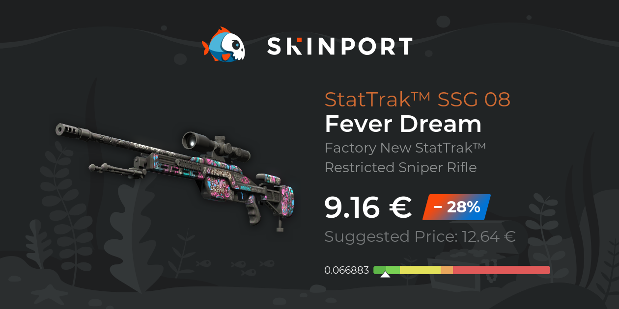 StatTrak™ SSG 08 | Fever Dream (Factory New) - Counter-Strike 2 - Skinport