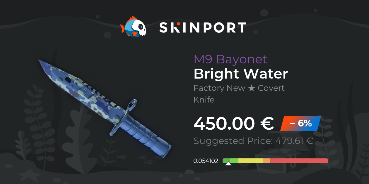 M9 Bayonet | Bright Water (Factory New) - Counter-Strike 2 - Skinport