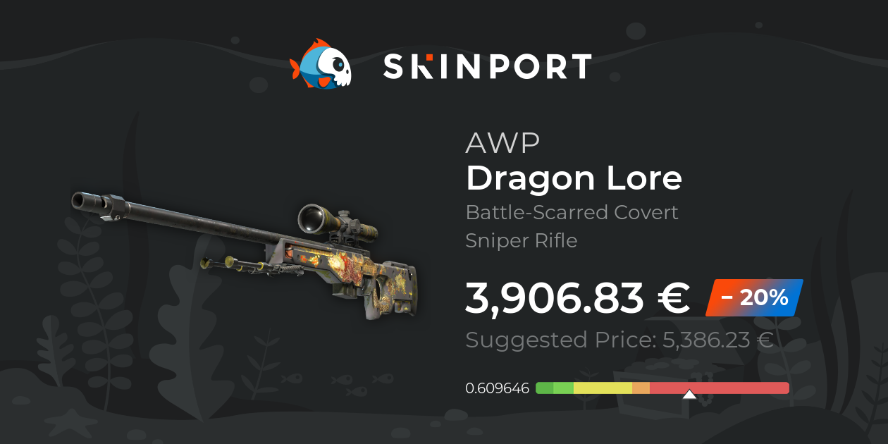 AWP | Dragon Lore (Battle-Scarred) - Counter-Strike 2 - Skinport