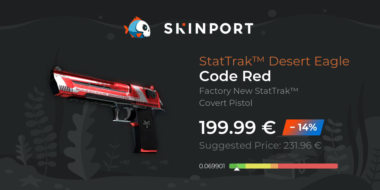 StatTrak™ Desert Eagle | Code Red (Factory New) - Counter-Strike 2 ...
