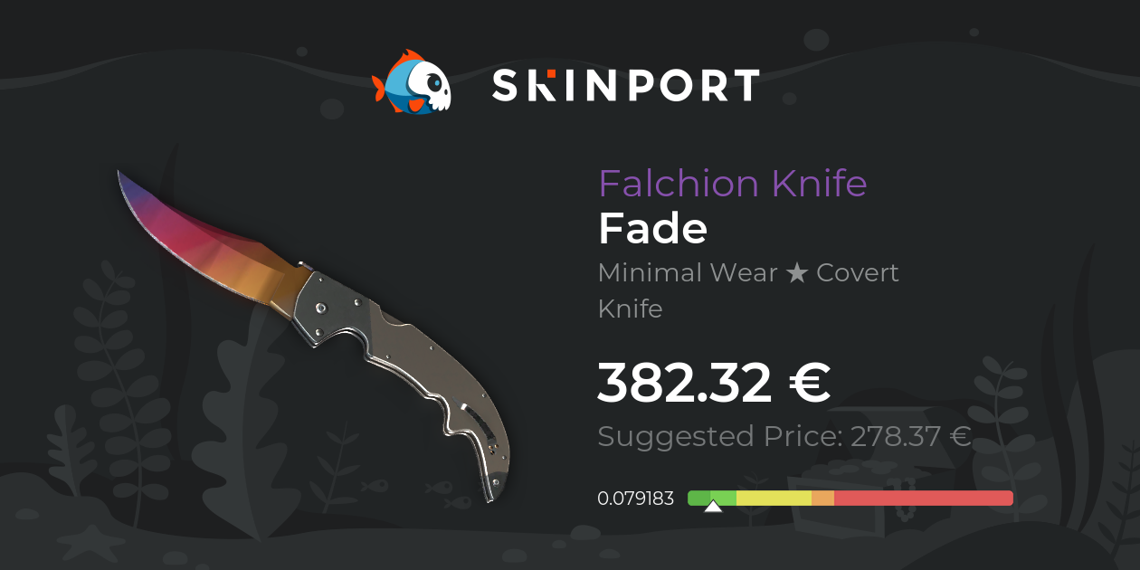 Falchion Knife | Fade (Minimal Wear) - Counter-Strike 2 - Skinport