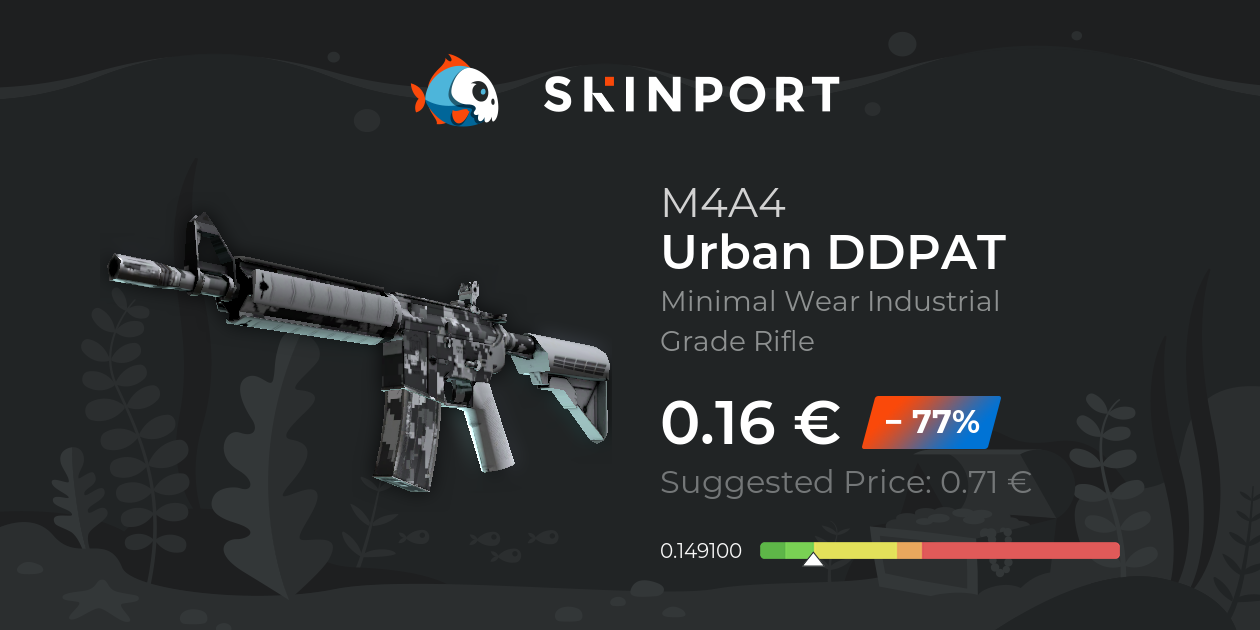 M4A4 | Urban DDPAT (Minimal Wear) - Counter-Strike 2 - Skinport