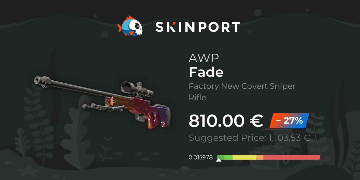AWP | Fade (Factory New) - Counter-Strike 2 - Skinport