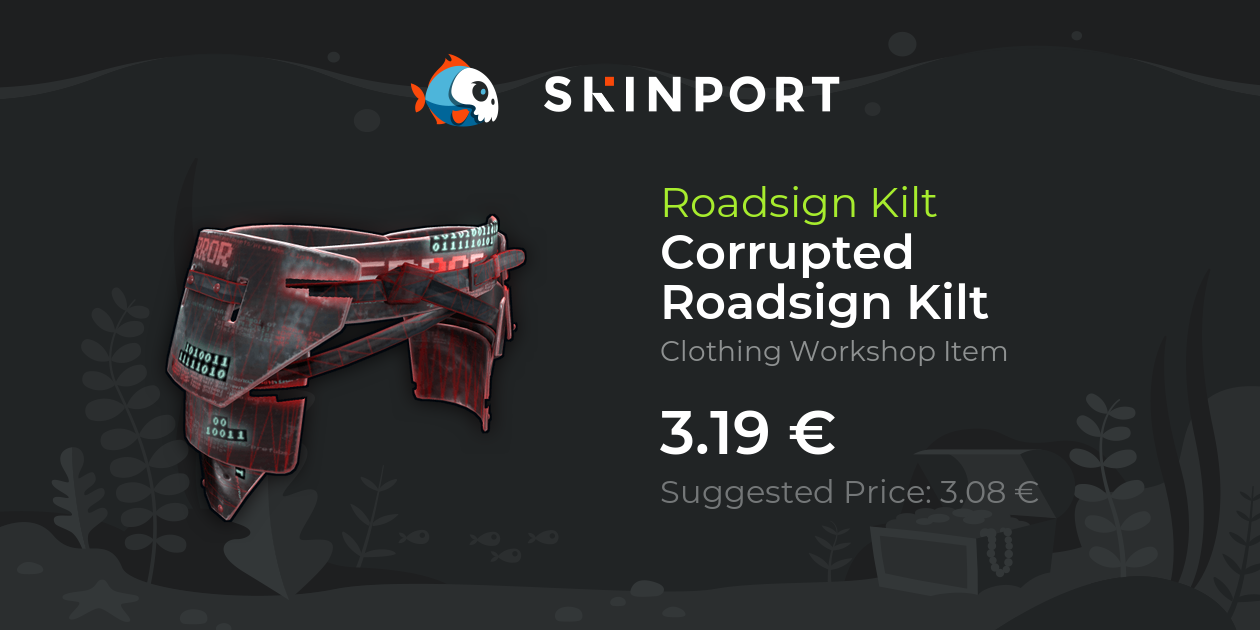 Corrupted Roadsign Kilt - Rust - Skinport