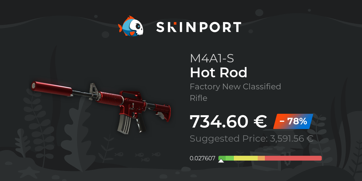 M4A1-S | Hot Rod (Fabrikneu) - Counter-Strike 2 - Skinport
