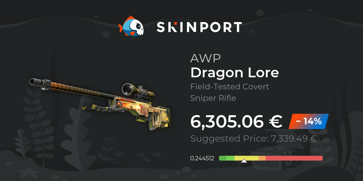 AWP | Dragon Lore (Testad i fält) - Counter-Strike 2 - Skinport