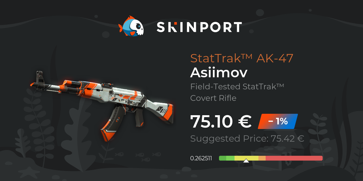StatTrak™ AK-47 | Asiimov (Field-Tested) - Counter-Strike 2 - Skinport