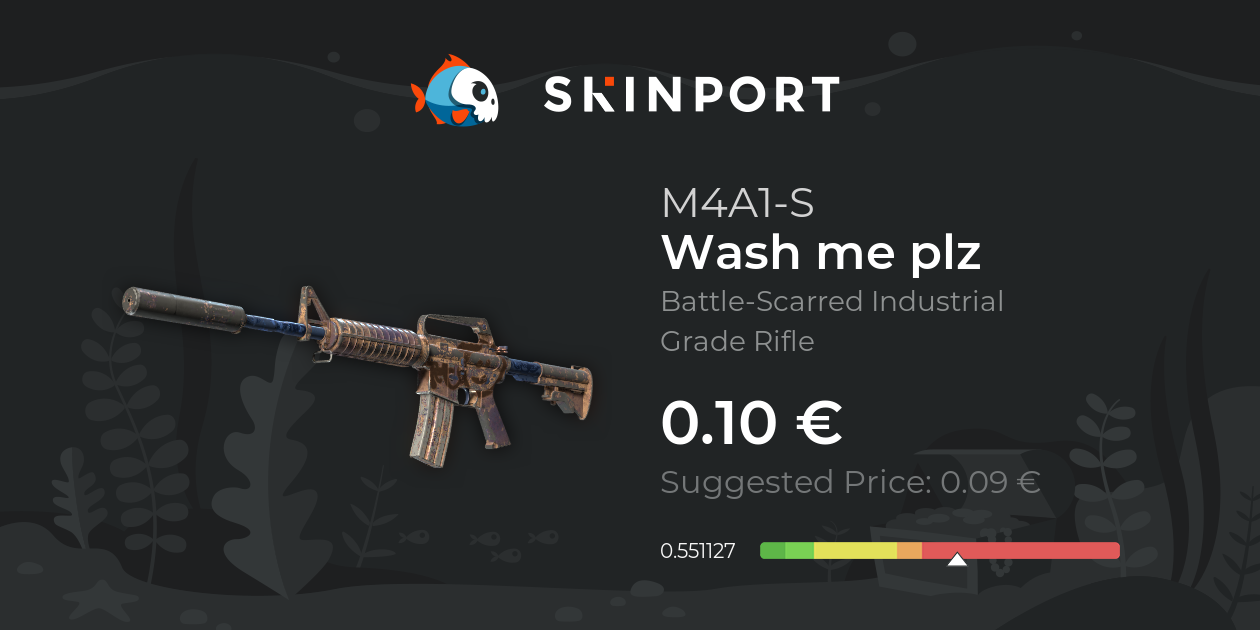 M4A1-S | Wash me plz (Battle-Scarred) - Counter-Strike 2 - Skinport