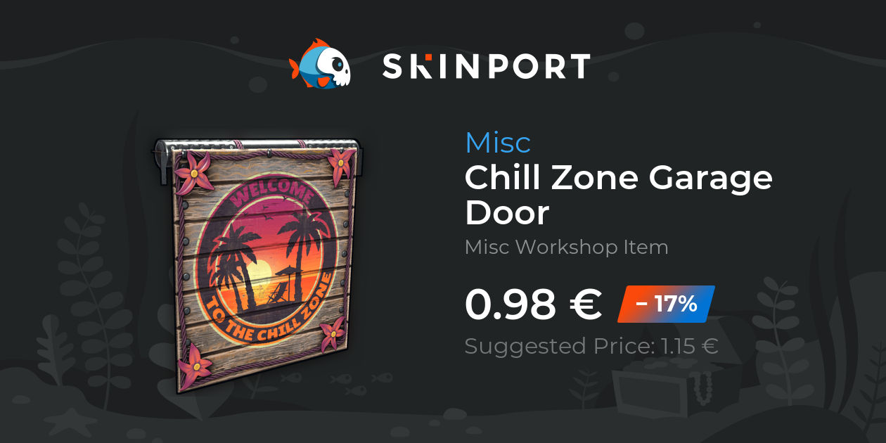 Chill Zone Garage Door - Rust - Skinport