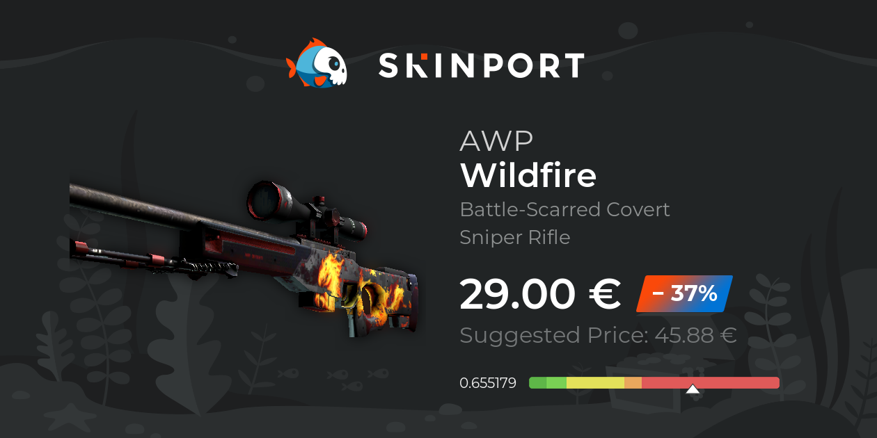 AWP | Wildfire (po ciężkich walkach) - CS:GO - Skinport