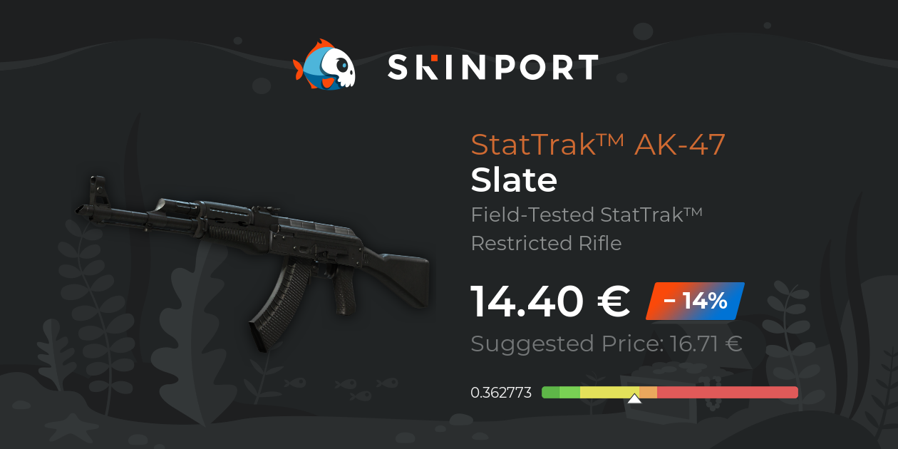 StatTrak™ AK-47 | Slate (Field-Tested) - Counter-Strike 2 - Skinport