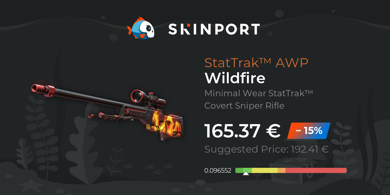 StatTrak™ AWP | Wildfire (Minimal Wear) - Counter-Strike 2 - Skinport
